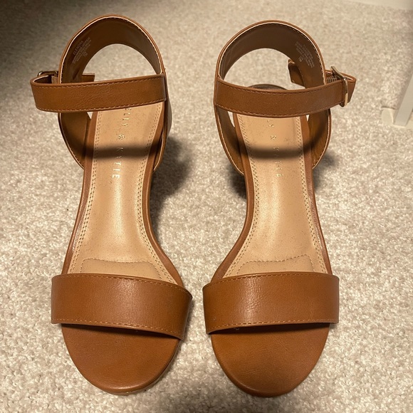 Kelly & Katie | Shoes | Kelly Katie Cognac Wedge Dress Shoe | Poshmark